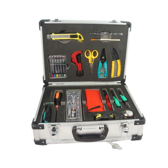 HSV-201 Optical Fiber Tools Kit Fiber Optic Splicing FTTh Tool Box Set ...